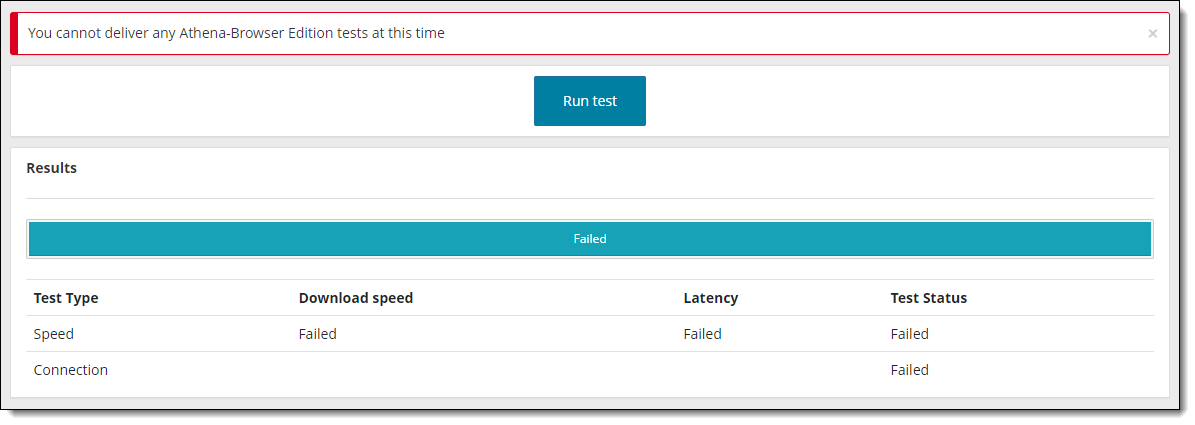 Run a Connection Check