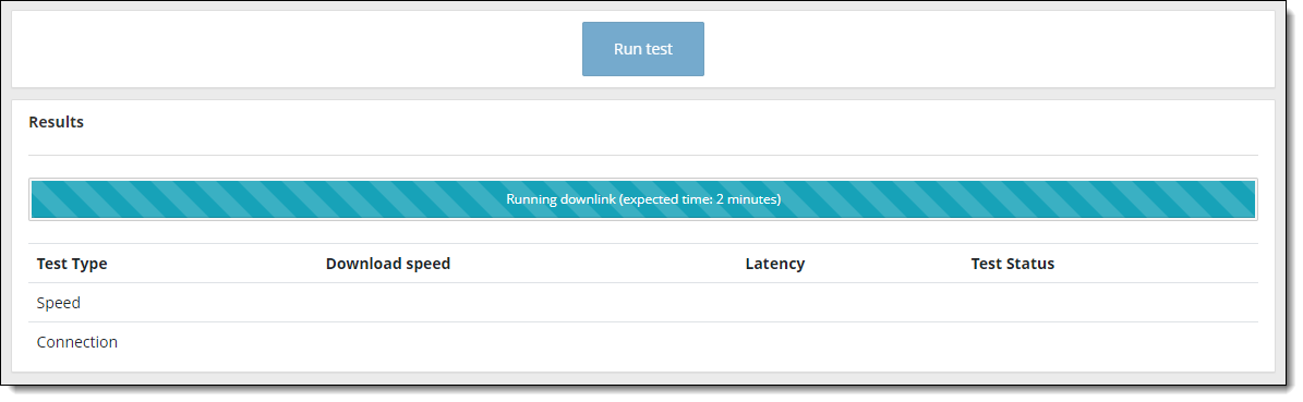 Run a Connection Check